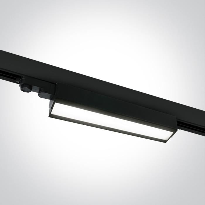 BLACK LED 40W CW LINEAR TRACK LIGHT ADJUSTABLE 230V — Wimbledon ...