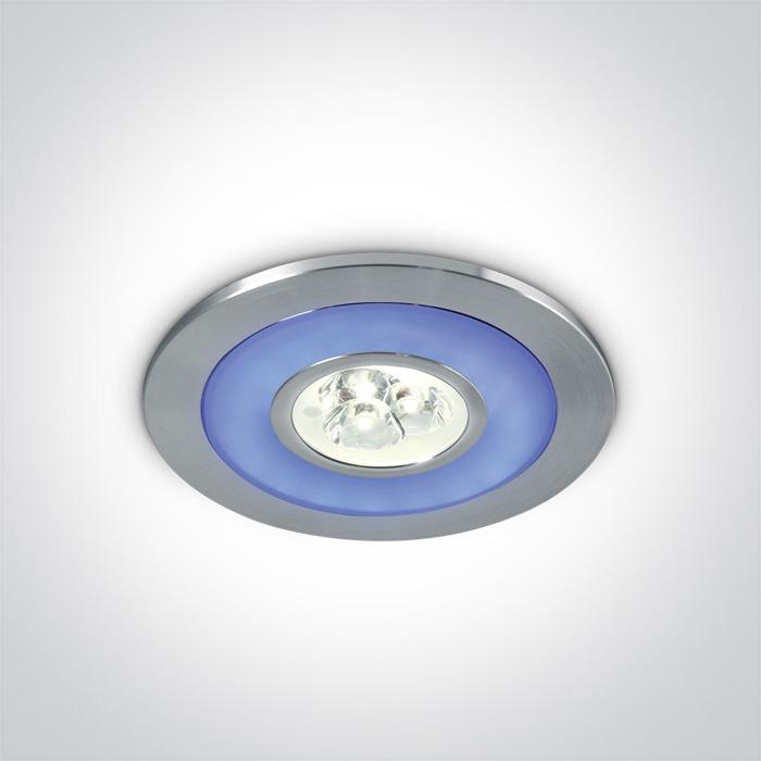 ALUMINIUM LED 3x1w DAYLIGHT + RING LED BLUE 350mA IP42 — Wimbledon ...